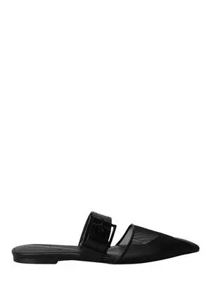 Alexander McQueen Mesh Punk Mule - Black