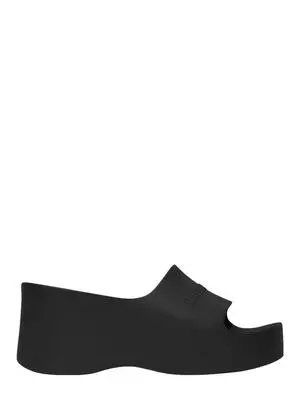 Balenciaga Chunky Wedge Slide - Black