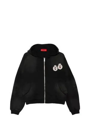 424 Embellished Hoodie - Black