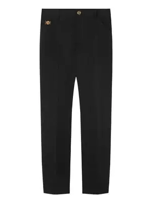 Versace Cotton Trousers - Black