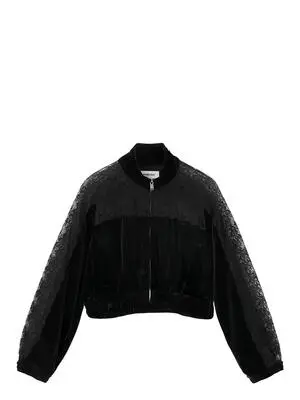 AMBUSH Lace-panel Bomber Jacket - Black