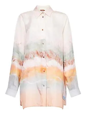 Zimmermann Relaxed-fit Tie-dye Silk Shirt - Tie Dye