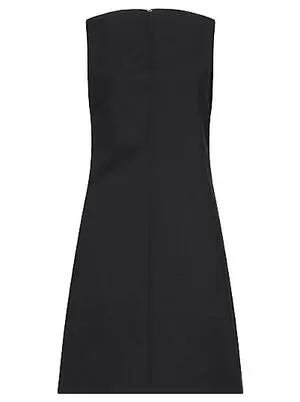Theory Tailored Wool-blend Mini Dress - Black