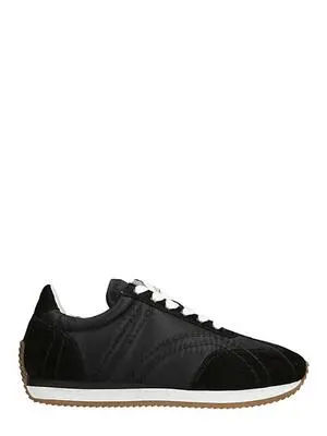 TOTEME Sport Nylon And Suede Trainers - Black