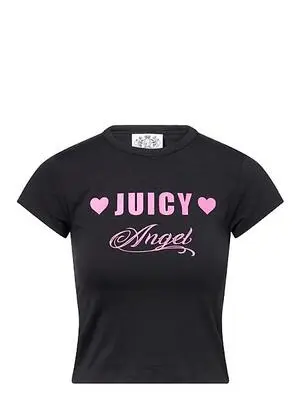 Juicy Couture Stretch-cotton T-shirt - Black