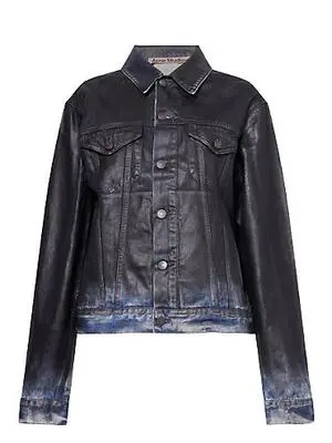 Acne Studios Coated Denim Jacket - Black