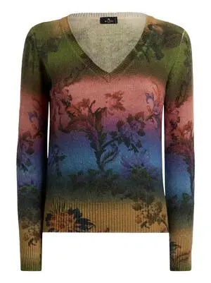 Etro Printed Wool Sweater - Multi