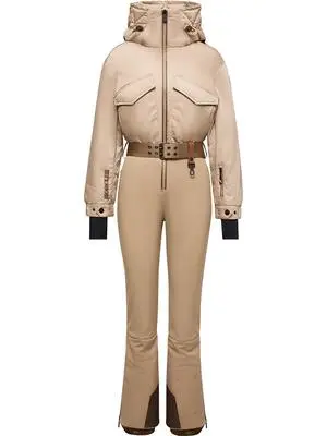 Moncler Hooded Down Ski Suit - Tan