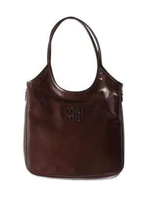 Miu Miu Ivy Leather Bag - Dark Brown