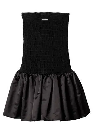 Miu Miu Georgette Mini-dress - Black