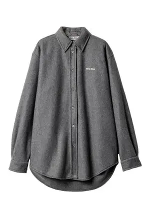 Miu Miu Fleece Shirt - Grey