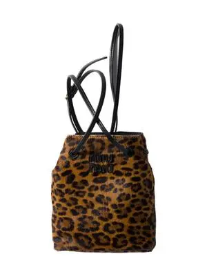 Miu Miu Calf Hair Pouch - Honey