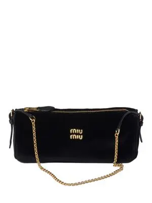 Miu Miu Velvet Pouch - Black