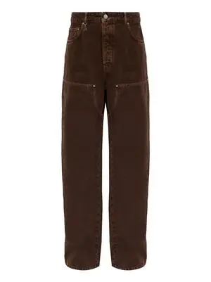 Amiri Wide-leg Cotton Denim Jeans - Brown