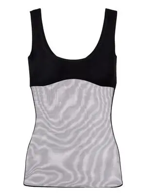 NENSI DOJAKA Semi-sheer Tank Top - Black