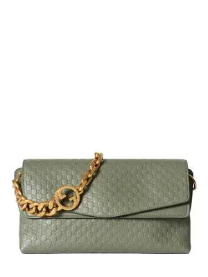 Gucci Medium Shoulder Bag With Chain - Green