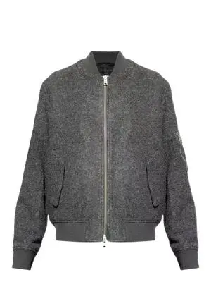 ALLSAINTS Saku Zip-fastening Bomber Jacket - Grey
