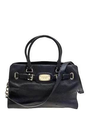 Michael Kors Leather Satchel - Black