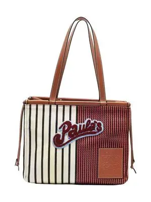 LOEWE Paula's Ibiza Stripes Cushion Patch Tote Bag