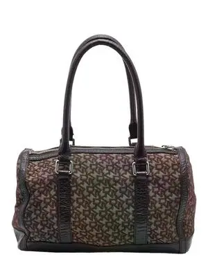 Dkny Monogram Tote Bag - Brown