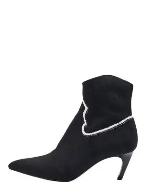 Dior 2024 Embroidered Ankle Boots - Black