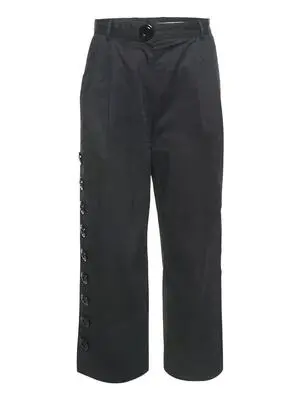 Dolce & Gabbana 2024 Pleated Straight-leg Trousers - Black
