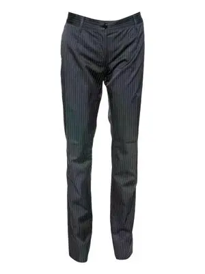 Dolce & Gabbana Pinstripe Trousers - Black