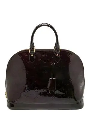 LOUIS VUITTON Patent-Leather Monogram Handbag