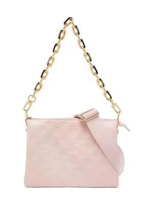 LOUIS VUITTON Monogram Embossed Shoulder Bag - Pink