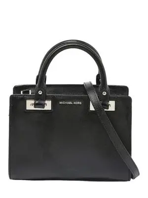 Michael Kors Leather Two-way Handbag - Black