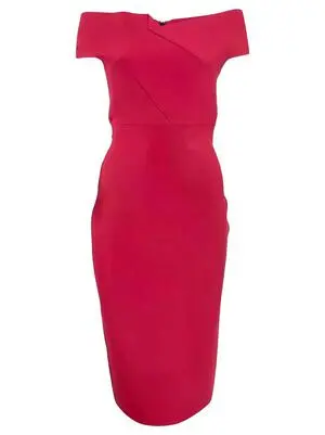 Roland Mouret Off-shoulder Dress - Red