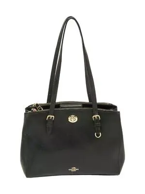 COACH VINTAGE Leather Tote - Black