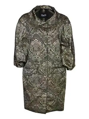 Dolce & Gabbana Brocade Coat - Brown