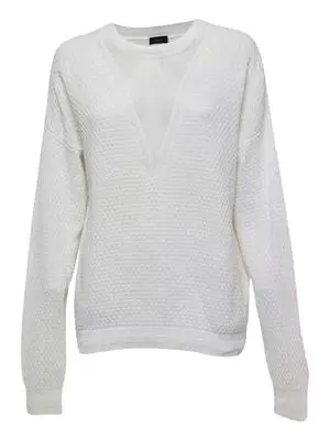 JOSEPH Knitted Crew Neck Sweater - White