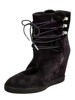 LE SILLA Suede Ankle Boots - Grey