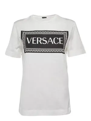 VERSACE Logo-Print Cotton T-Shirt
