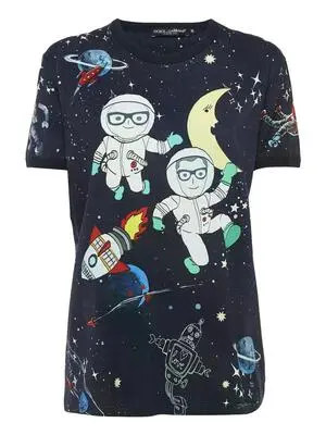 Dolce & Gabbana Space-print T-shirt - Black