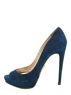 Prada Suede Pumps - Blue