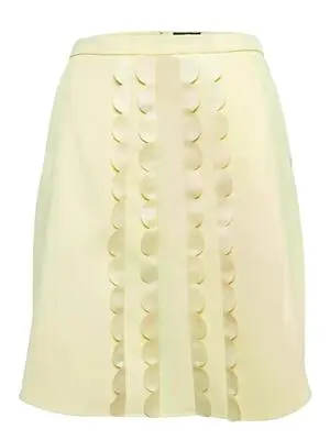 Elisabetta Franchi Scalloped Panel A-line Skirt - Yellow