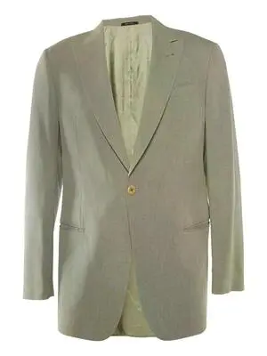 ARMANI Notched Lapels Buttoned Blazer - Grey