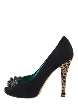 GIUSEPPE ZANOTTI VINTAGE 110mm Crystal-embellished Pumps - Black