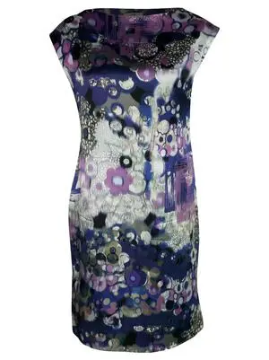 Erdem Abstract-pattern Print Dress - Blue