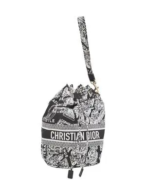 Dior Graphic-print Mini Bag - Black