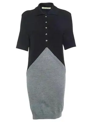 Balenciaga Colour-block Polo Dress - Black