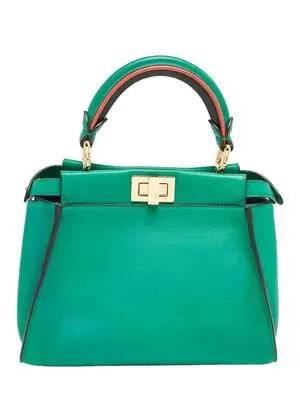 FENDI Peekaboo Leather Handbag