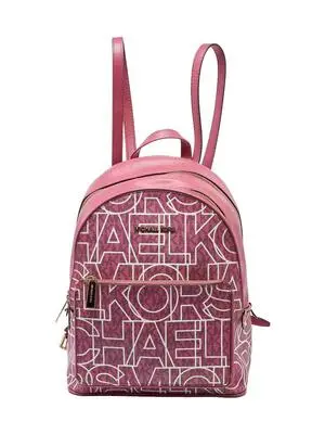 Michael Kors Logo Leather Backpack - Pink
