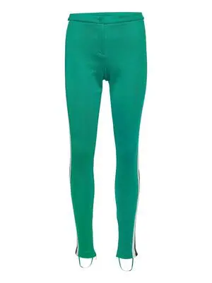 Gucci Side-stripe Leggings - Green
