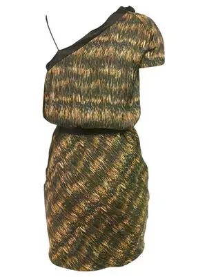 ISABEL MARANT VINTAGE Asymmetric Wrap Dress - Brown