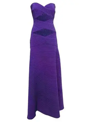 Tadashi Shoji Strapless Gown - Purple