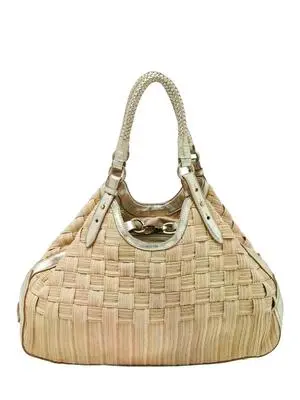 Cole Haan Woven Leather Satchel - Neutrals